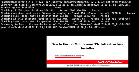 Fmw 12214 Installation For Oam Oracle Solutions