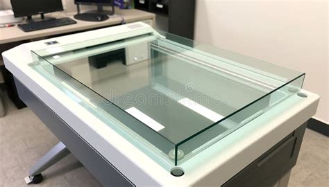 Glass Scanner Or Flatbed Scanner Device Generative Ai Stock Illustration Illustration Of