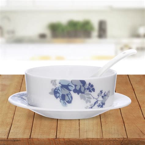 Borosil Blue Cascade Soup Bowl Set Moq 100