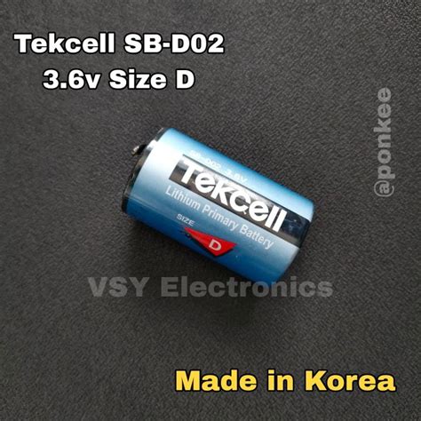 Tekcell Sb D02 2 6v Size D Lithium Primary Battery Cell Non