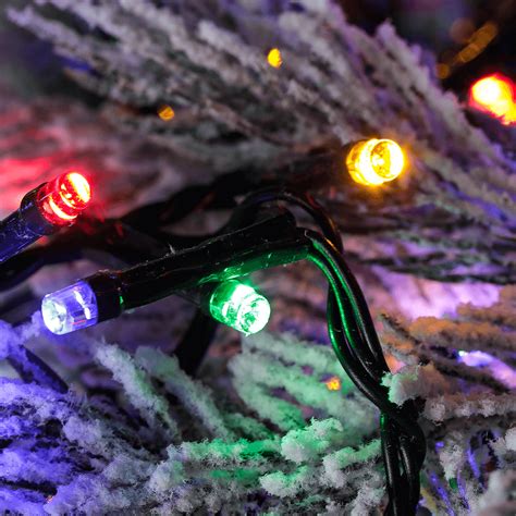 in Lichterkette bunt warm gelb oder im Wechsel blinkende LED Lichterkette mit Timer für