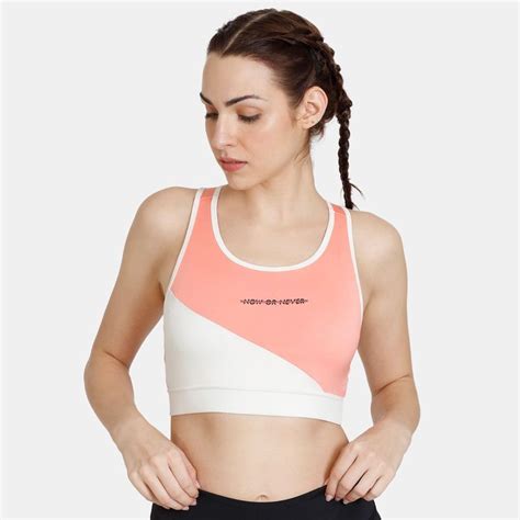Zivame Zelocity Quick Dry Slip On Sports Bra With Removable Padding