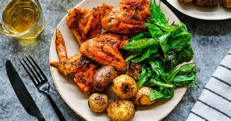 Whole Baked Chicken Wings One Pot Only