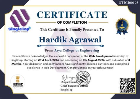 hardik agrawal on linkedin internship learningjourney webdev