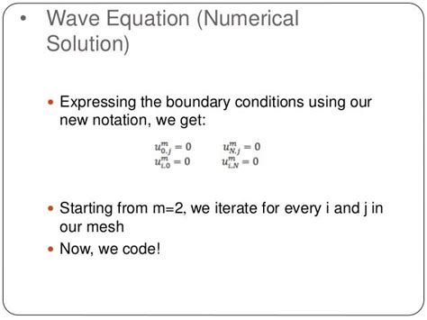 2 Dimensional Wave Equation Analytical And Numerical Solution