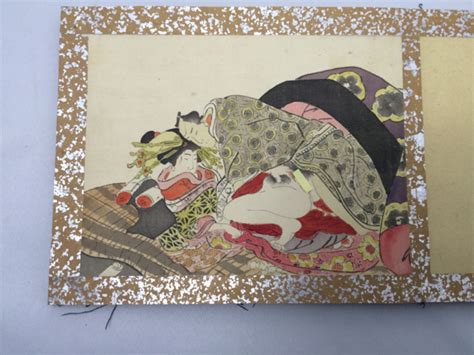 絹本着色春画 枕絵 肉筆 細密好色図 12景 画帳 秘事 色気本 その他 売買されたオークション情報yahooの商品情報をアーカイブ公開