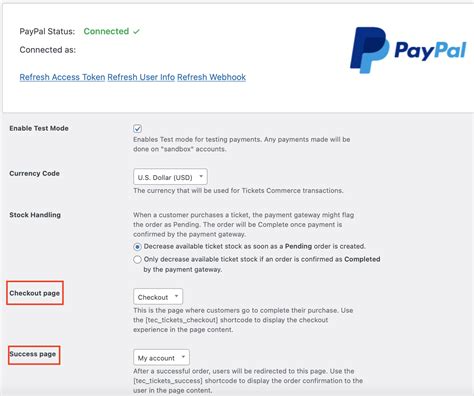 Configuring The Checkout And Success Pages Knowledgebase