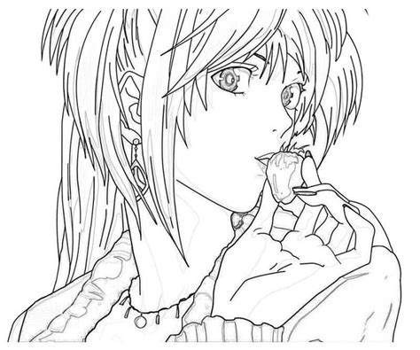 Printable Misa Amane Coloring Page Download Print Or Color Online