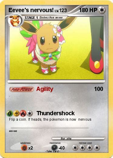 Pokémon Eevee S Nervous Agility My Pokemon Card