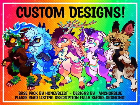 Custom Original Character Design Furryfursona Adoptable Etsy