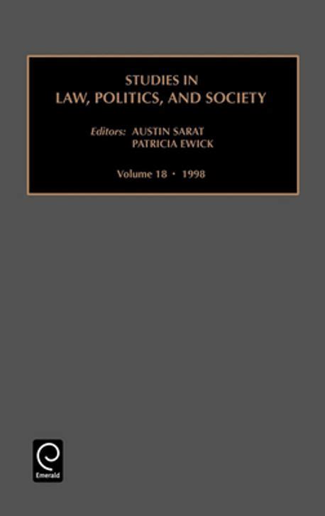 Studies In Law Politics And Society Silbey Susan S 교보문고