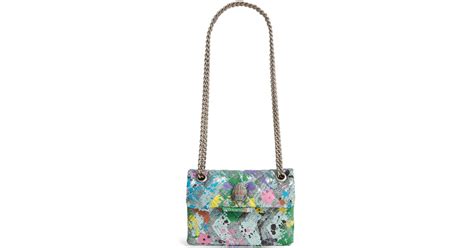 Kurt Geiger Mini Kensington Glitter Crossbody Bag In Blue Lyst