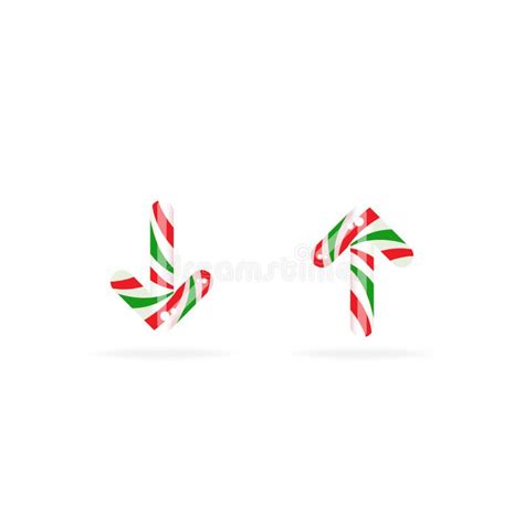 Candy Cane Striped Arrow Stock Illustrations 37 Candy Cane Striped