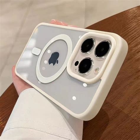 Funda Magnética De Silicona Acrílica Transparente Para iPhone