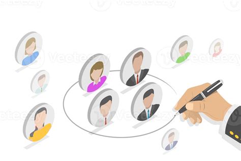 3d Isometric Flat Conceptual Illustration Of Customer Segmentation 46858364 Png