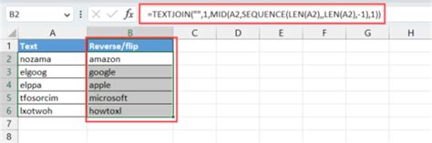 5 Ways To Reverse Text In Microsoft Excel How To Excel