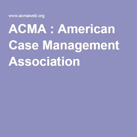 American Case Management Association Job Analysis Case Management
