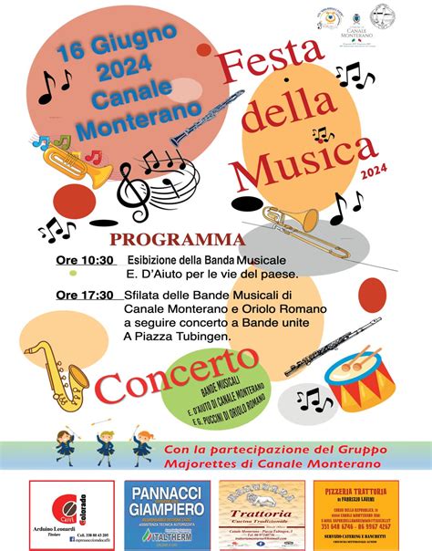 Canale Monterano Il 16 Cè La Festa Della Musica Associazione L