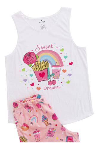 Pijama Mujer Verano Short Y Musculosa Varios Diseños Avellaneda Online