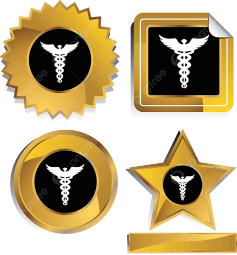 Caduceus Vector Gold