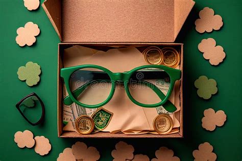 Glasses In A Box Eyeglasses Or Spectacles Stock Illustration