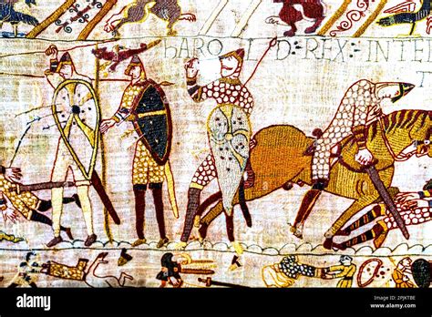 Bayeux Tapestry Bayeux Normandy France Created 11th Century Right