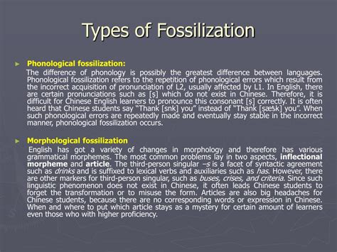 Ppt Implication Of Il Fossilization In Second Language Acquisition