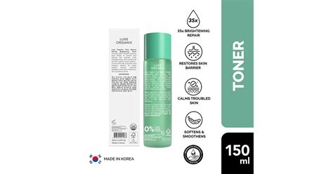 Luxe Organix Cica Rescue Gentle Brightening Toner 150ml Dubai Cosmetics