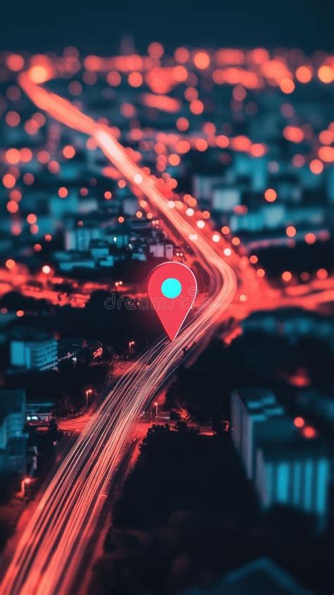 Directional Guide Gps Navigation Pointer Symbol On Display Precise Location Tracking