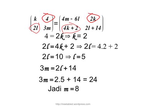 Presentasi Matematika Kelas Xii Sifat Operasi Matriksppt