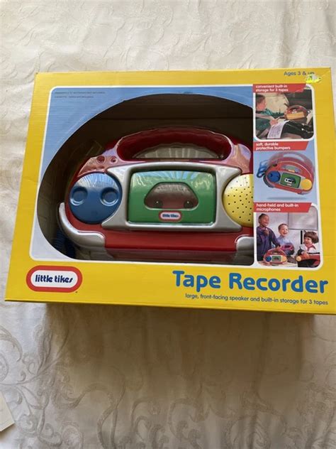 New Vintage Boxed Little Tikes Cassette Player Tape Recorder With Microphone £12500 Picclick Uk