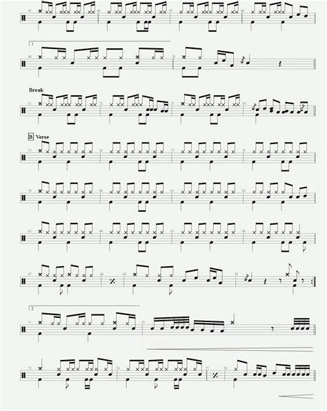 《直到世界的尽头》灌篮高手片尾曲架子鼓鼓谱 318曲谱