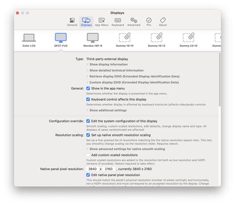 improve settings displays usability · issue 1506 · waydabber