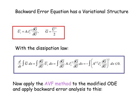 Ppt Discrete Variational Derivative Methods Geometric Integration Methods For Pdes Chris Budd