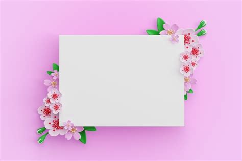 Rendu De Bannière Vierge De Printemps Psd Premium
