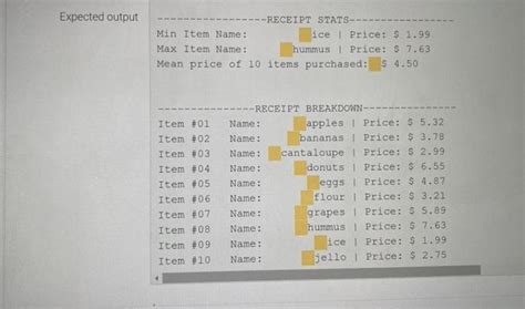 Solved Use The Code Provided In The Class Receiptmaker And