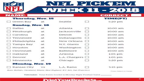 Nfl Week 11 Predictions Youtube