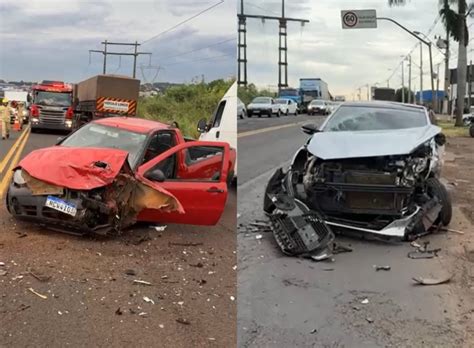 Colisão Entre Dois Carros Deixa Dois Feridos No Contorno Sul De Maringá
