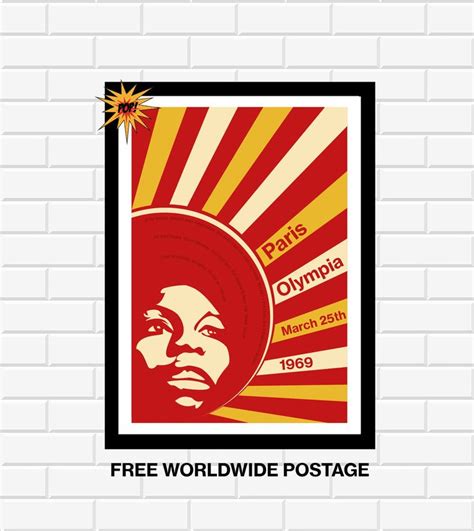 Nina Simone Poster Band Posters All Poster Music Poster Wall Art