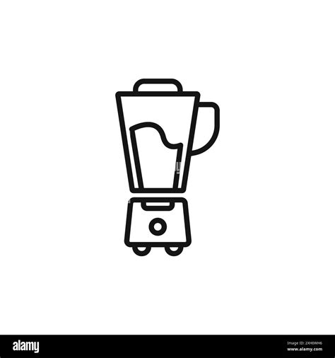 Blender Icon Logo Sign Vector Outline In Black And White Color Stock Vector Image And Art Alamy