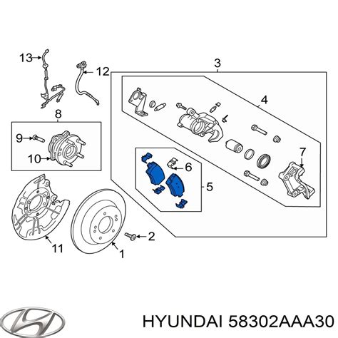 58302AAA30 Hyundai/Kia керамические колодки elantra 20+ (power stop)