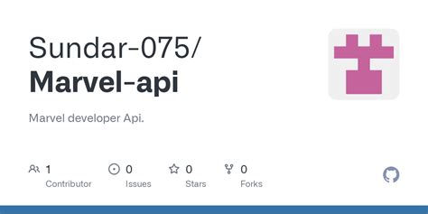 Github Sundar 075marvel Api Marvel Developer Api
