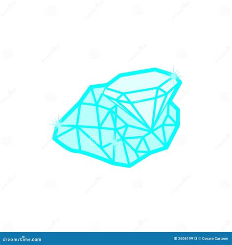 Diamante De Dibujos Animados Ilustración Del Vector Ilustración De