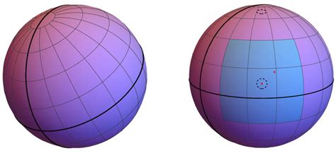 the s2 sphere with the tessellation used in this work Λ1 the red dot