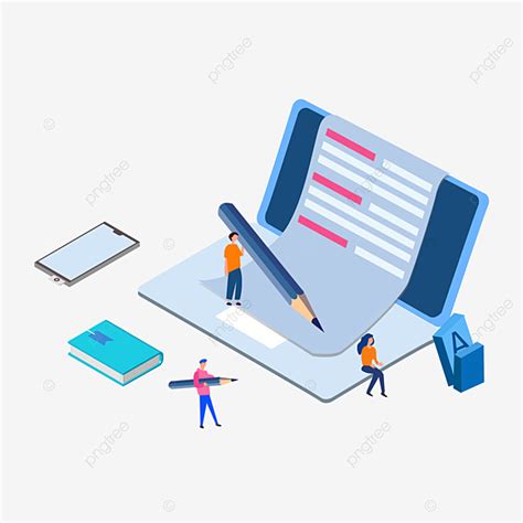 손으로 그린 온라인 교육 일러스트 온라인 학습 그림 컴퓨터 웹 페이지 교육 Png 일러스트 및 Psd 이미지 무료 다운로드 Pngtree