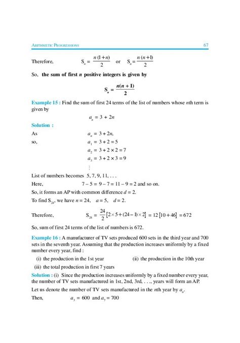 Ncert Book Class 10 Maths Chapter 5 Arithmetic Progressions Pdf Aglasem