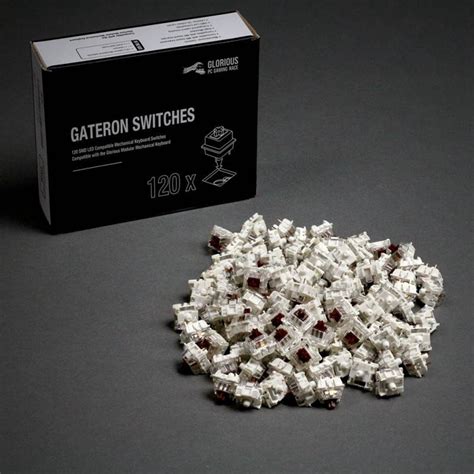 Glorious Gateron Brown Mechanical Keyboard Switches (120 pack) GAT ...