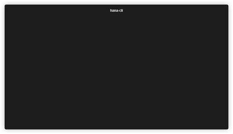 GitHub SAP Samples Hana Developer Cli Tool Example Learn How To Build A Developer Centric SAP