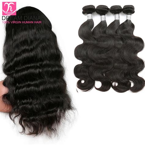 Dream Diana Soft Brazilian Body Wave 4 Bundles Natural Color Bodywave