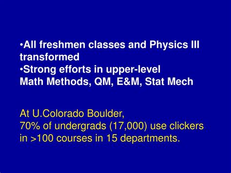 Ppt Clicker Use In Upper Level Physics Courses Powerpoint Presentation Id 622535
